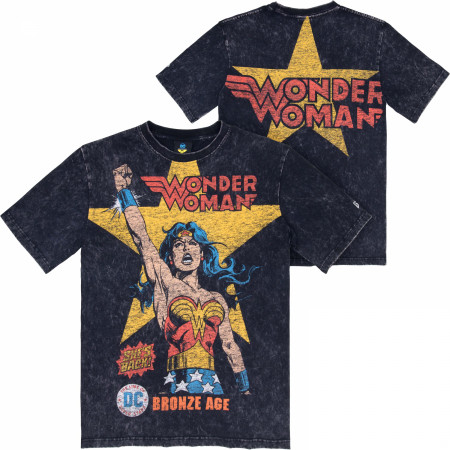 Wonder Woman Stars Front and Back Print NEW ERA T-Shirt
