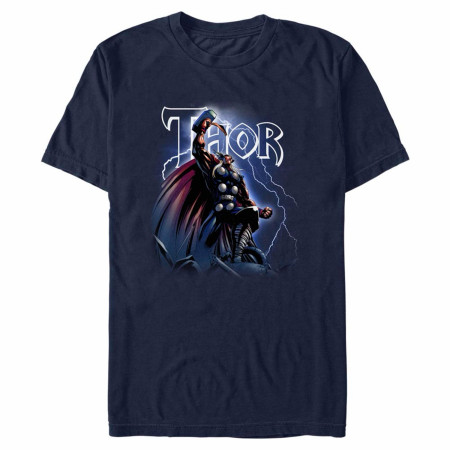 Thor Dog of Thunder Retro T-Shirt