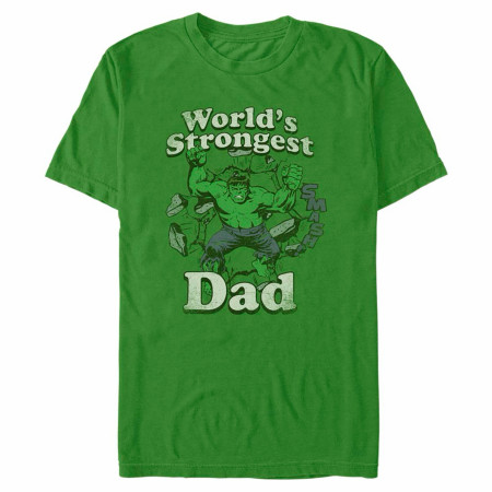 Incredible Hulk World's Strongest Dad Retro Classic T-Shirt