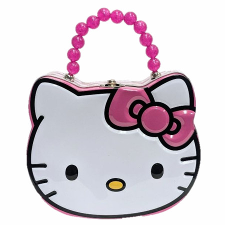 Hello Kitty New Head Shape Tin Purse