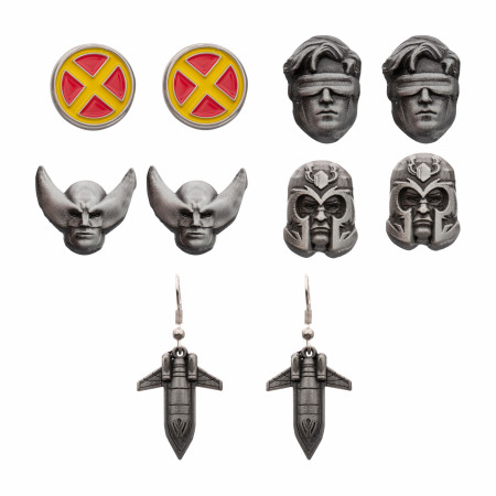 X-Men 5-Pack Stud & Dangle Earring Set