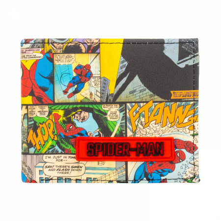 Spider-Man Comic Panel Collage Bifold Wallet