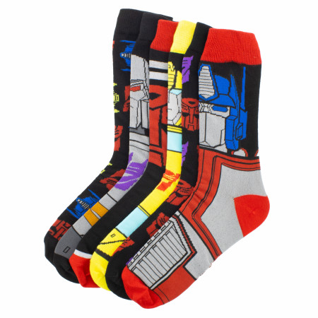 Transformers 6-Pack Crew Socks