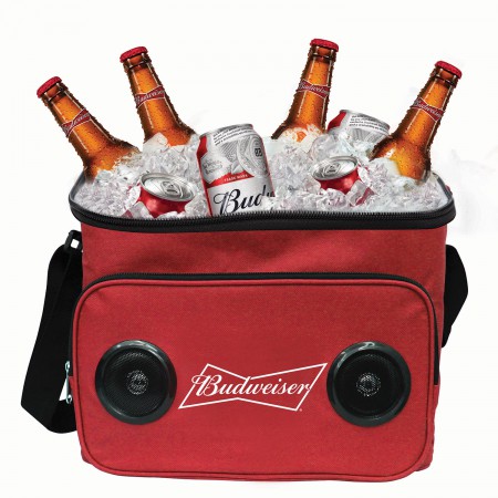 Budweiser 24 Can Bluetooth Speaker Cooler Bag