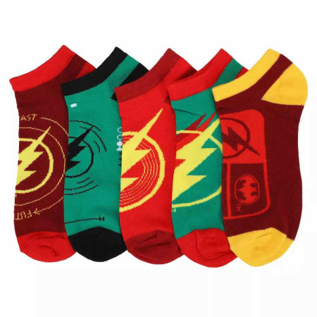 The Flash Worlds Collide 5-Pair Pack of Ankle Socks