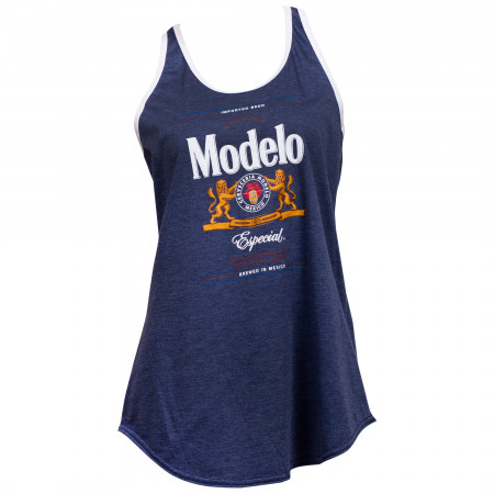 Modelo Especial Label White Trim Women's Racerback Tank Top