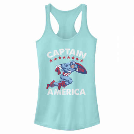 Captain America Vintage Racerback Tank Top