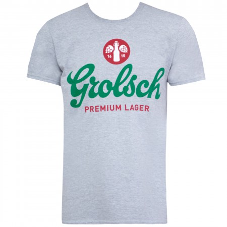Grolsch Men's Grey Logo T-Shirt