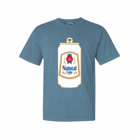Natural Light Jumbo Vintage Can Blue T-Shirt