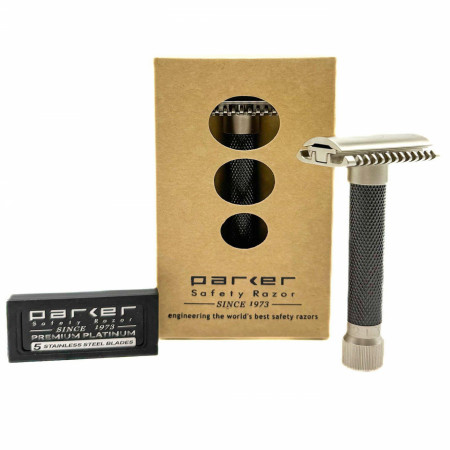 Parker Variant Adjustable Open Comb, Graphite - West Coast Shaving