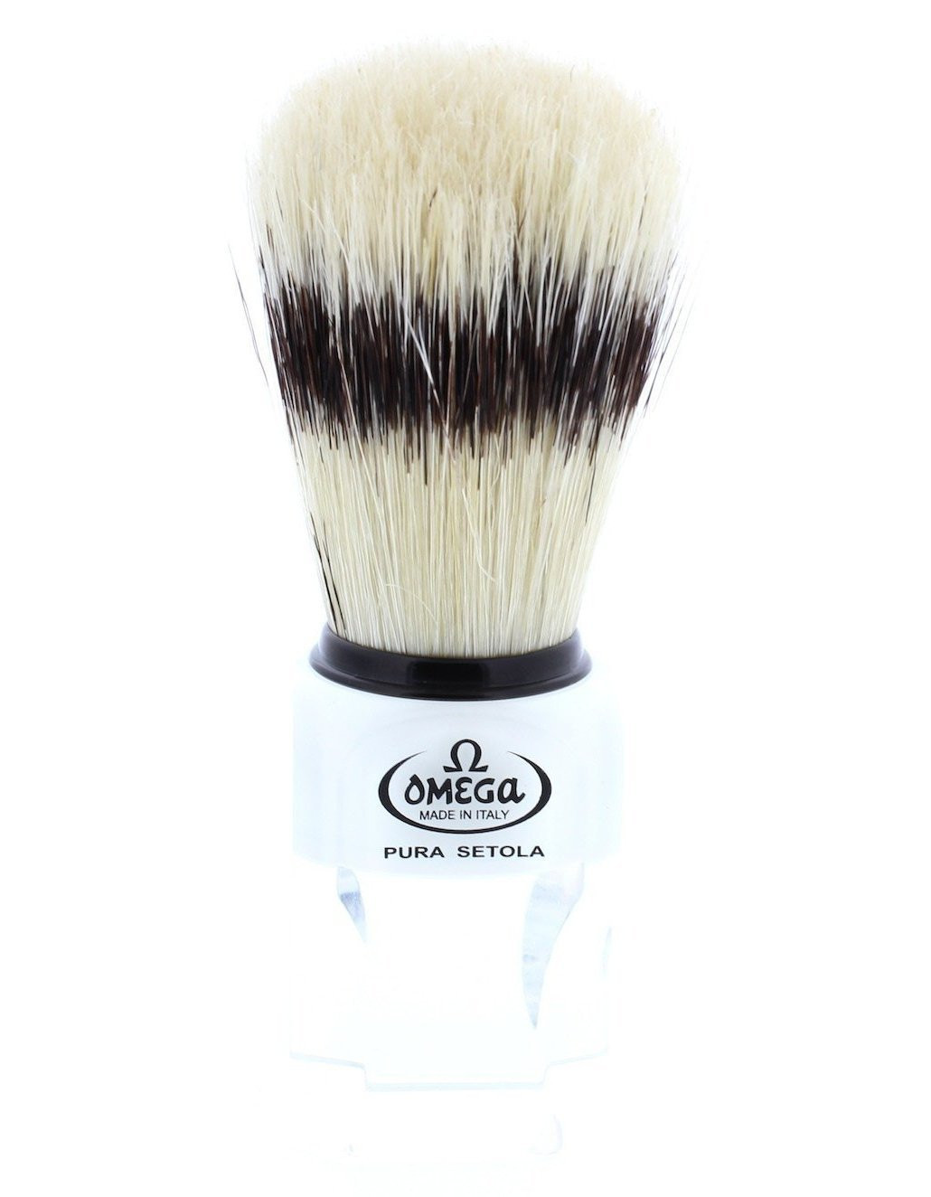 Omega 31020 Banded Boar Shaving Brush - West Coast Shaving
