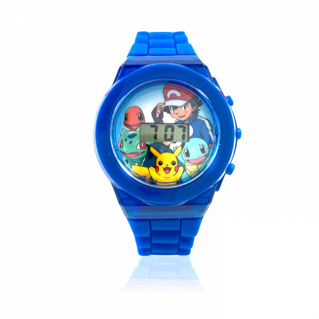 Product image 1 for Pokemon Ash and Pikachu LCD Kid's Watch with Rubber ...