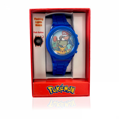 Product image 3 for Pokemon Ash and Pikachu LCD Kid's Watch with Rubber ...