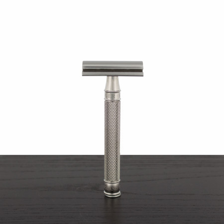Edwin Jagger DE 3ONE6 Stainless Steel Safety Razor, Knurled