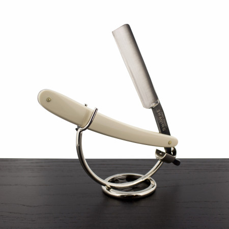 WCS Ivory Straight Razor, 5/8 Carbon Steel