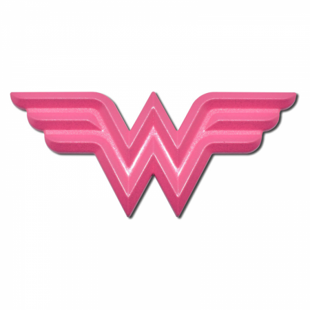Wonder Woman Symbol Hot Pink Chrome Plated Emblem