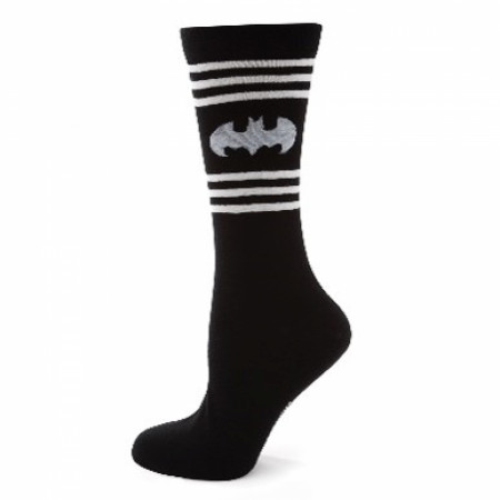 Batman Logo Striped Dress Socks