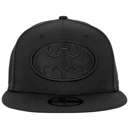 Product image 1 for Batman Logo Black on Black New Era 59Fifty Fitted Hat