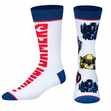Transformers Pop Art Split Crew Socks