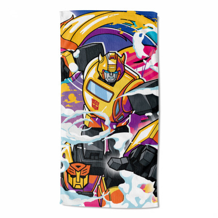 Transformers Bumblebee Neon Smoke 30"x60" Beach Towel