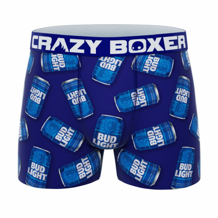 Crazy Boxers Bud Light Cans All Over Print Men's Boxer Briefs