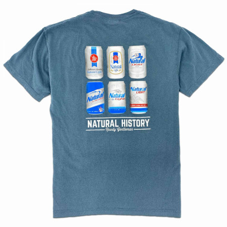 Natural History Pocket Short Sleeve Weathered Blue Pocket T-Shirt