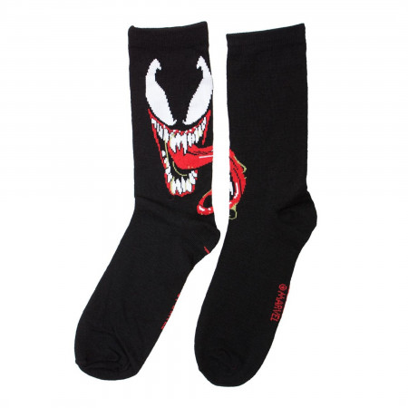 Product image 2 for Venom and Carnage Crew Socks 2-Pair Pack