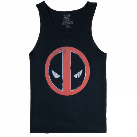 Deadpool Distressed Symbol Tank Top
