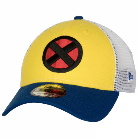 X-Men Logo Wolverine Colorway New Era 9Forty Adjustable Trucker Hat